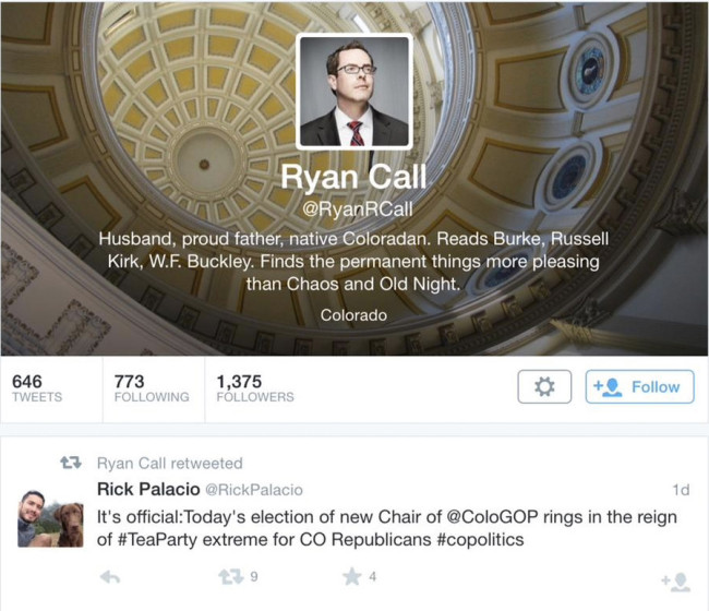 BREAKING: Steve House Ousts Ryan Call | Colorado Pols